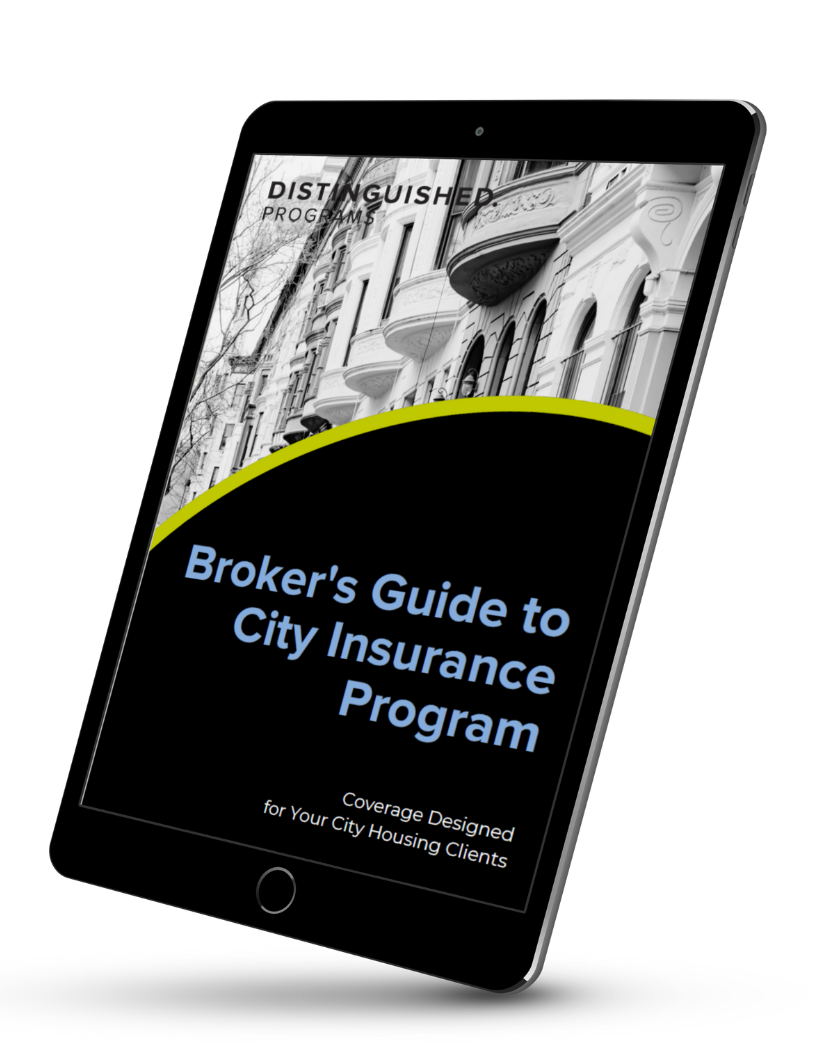 Broker's Guide to City Insurance Program - Distinguished Programs